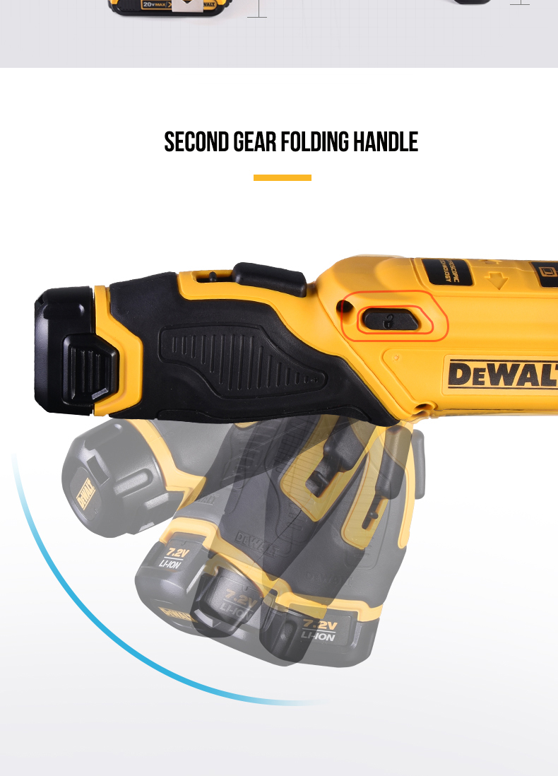 DEWALT DCF680 Mini Electric Screwdriver Set Smart Cordless Electric ...