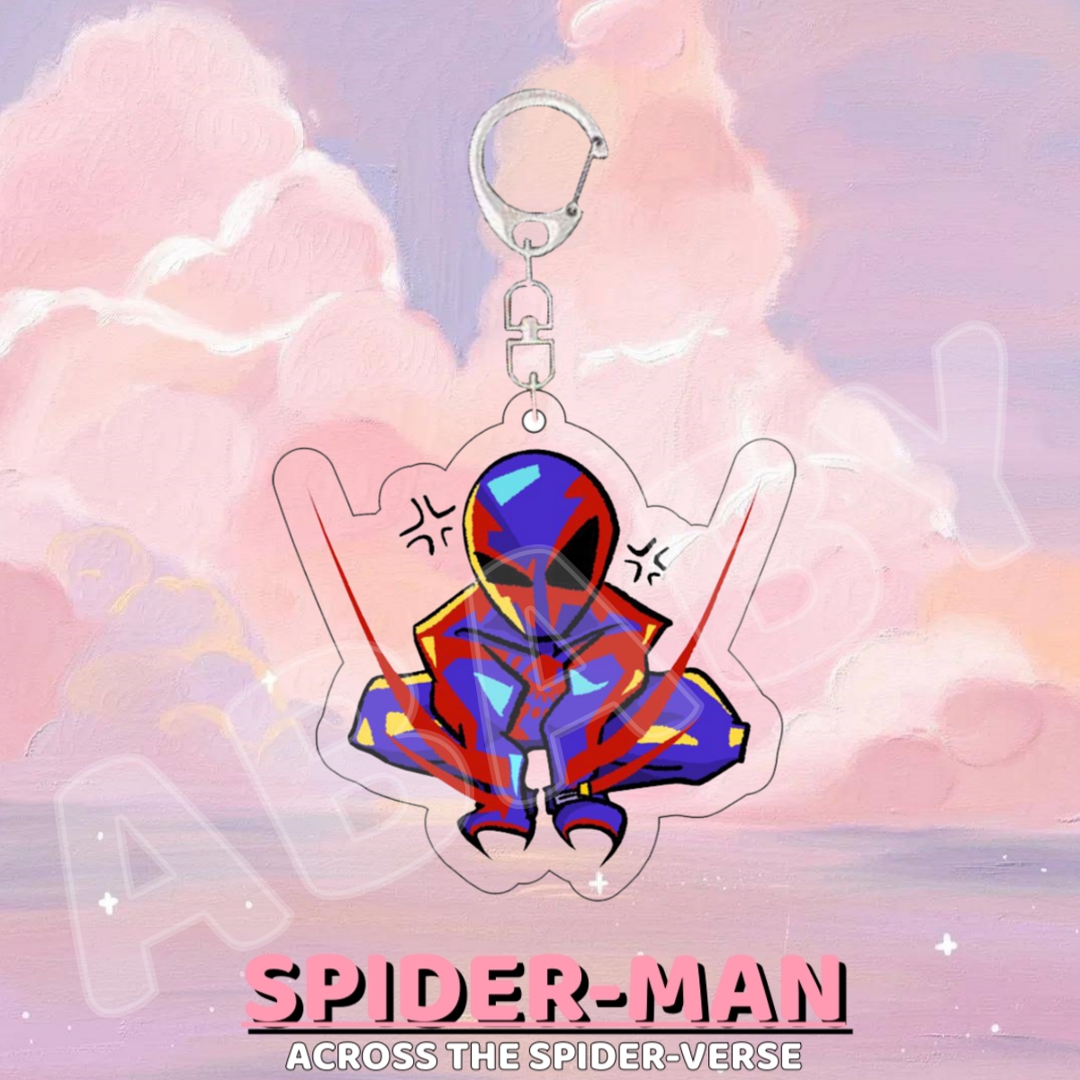 Spider-Man Across the Spider-Verse Gwen/Miles acrylic keychain pendant ...