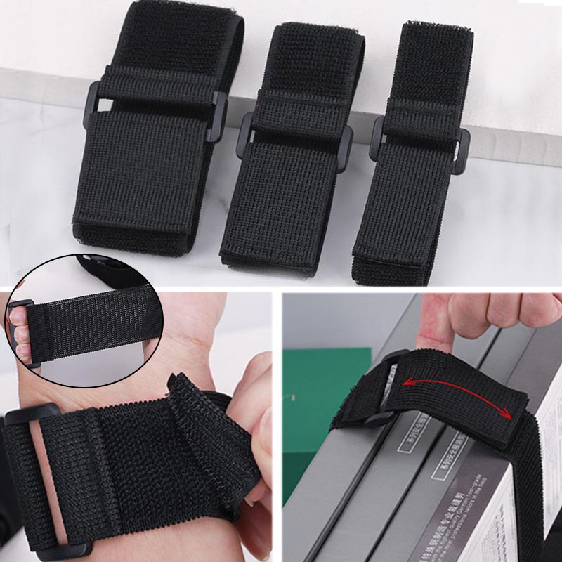 Nylon Elastic Hook and Loop Buckle Strap Cable Ties Organiser Self ...