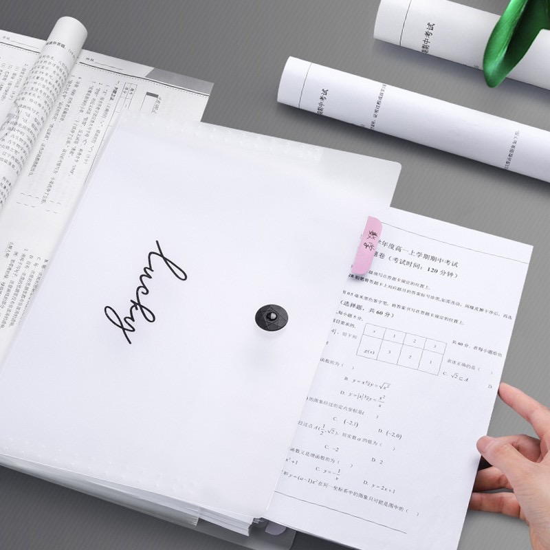 File Attache Case Multi-layer Expansion Portfolio Paper Organizer A4 ...