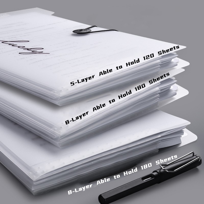 A4 Expandable Envelop Organizer File Attache Case Multi-layer Expansion ...