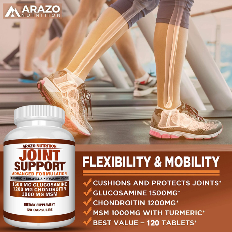 Arazo Nutrition Glucosamine Chondroitin Turmeric MSM - Relief Joint ...
