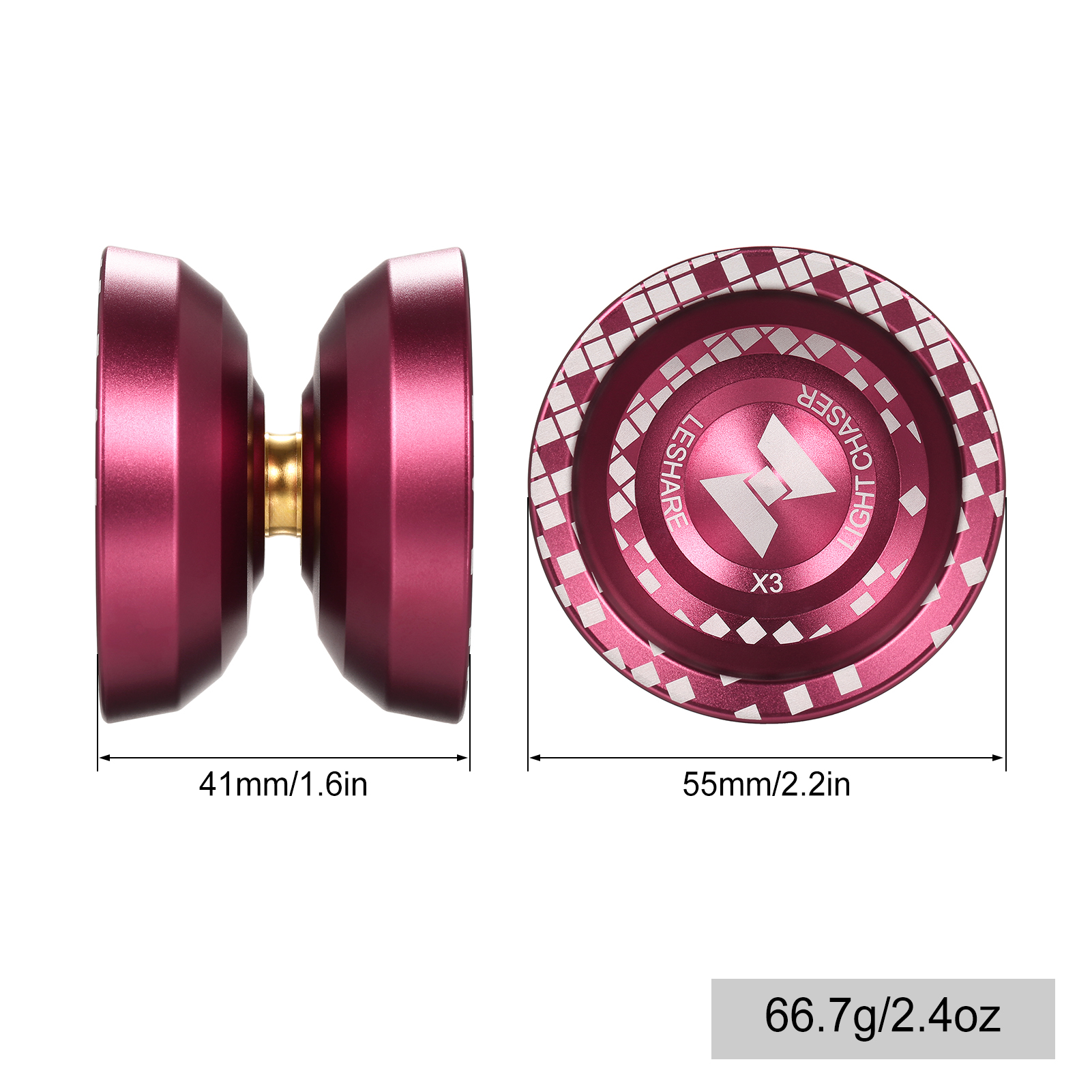 [Ourdoor_Clubs] Professional X3 Yoyo Ball Aluminum Alloy Responsive ...