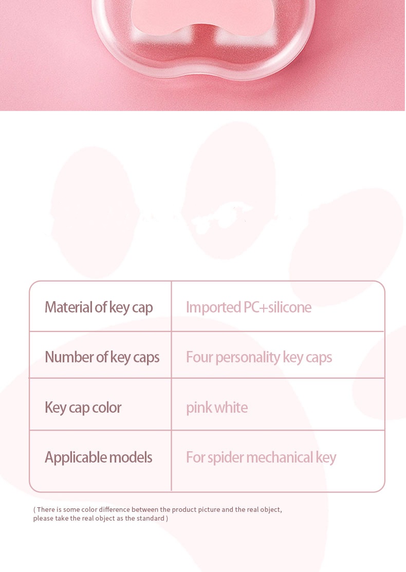 Adorable Cat Keycaps Silicone For Mechanical Keyboard Cherry MX Switch ...