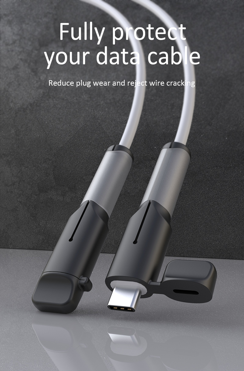 【For Android】 BlueWow USB Type-C Soft Silicone Charger Protector/Cable ...