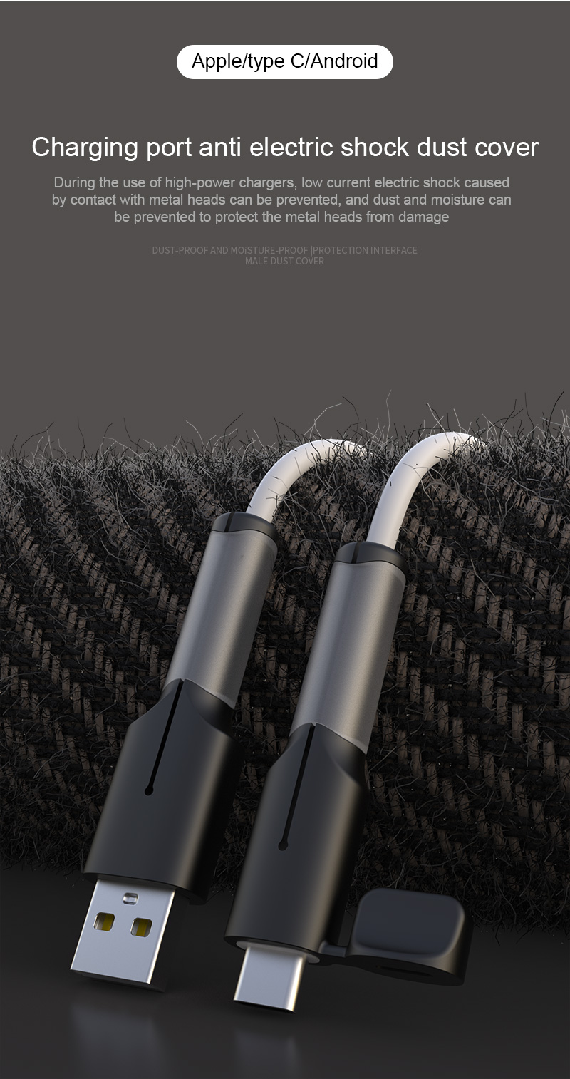 【For Android】 BlueWow USB Type-C Soft Silicone Charger Protector/Cable ...