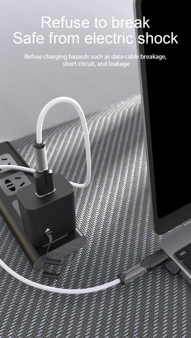 【For Android】 BlueWow USB Type-C Soft Silicone Charger Protector/Cable ...