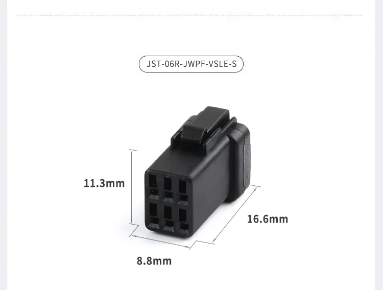 2P 3P 4P 6P 8P 0.6 MM Waterproof Wire Connector Plug Male And Female ...