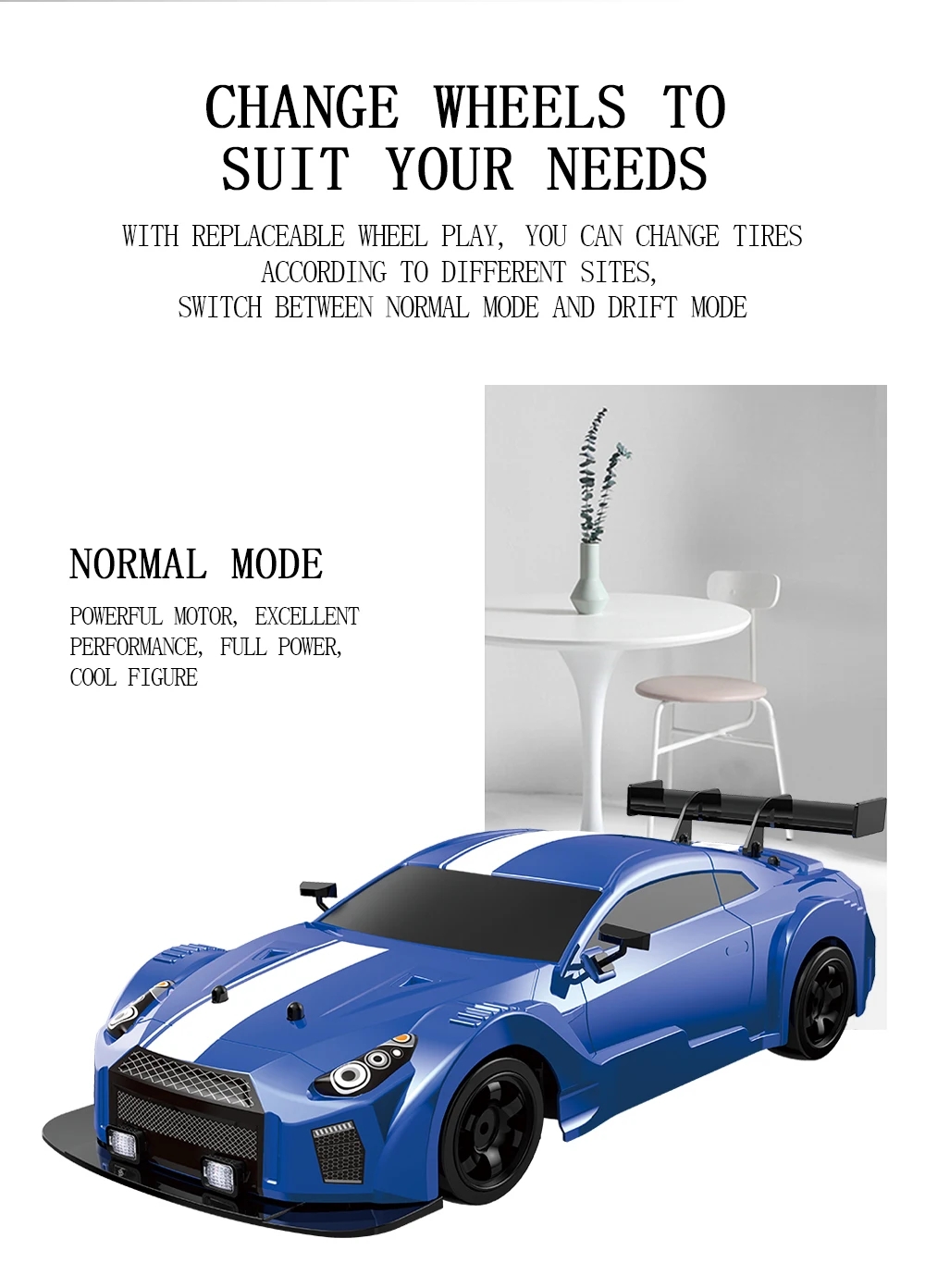 1/16 4WD RC Drift Racing Spray Car Toy Remote Control GTR Model AE86 ...