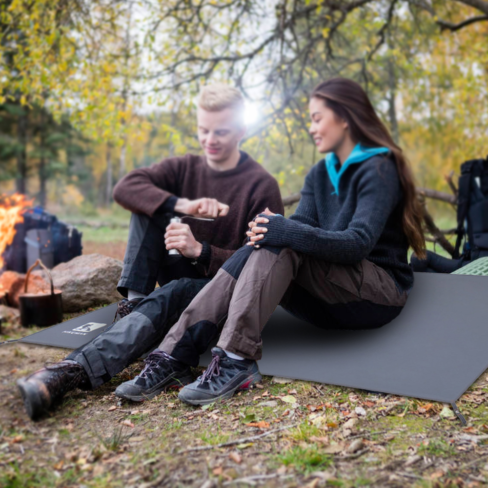 【S-XXL】 HIKEMAN Waterproof Camping Tarp Thicken Picnic Mat for 1-5 ...