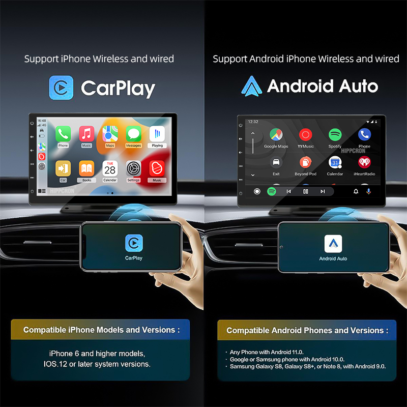 9 Inches CarPlay Android Auto Car Radio Multimedia Video Player IPS ...