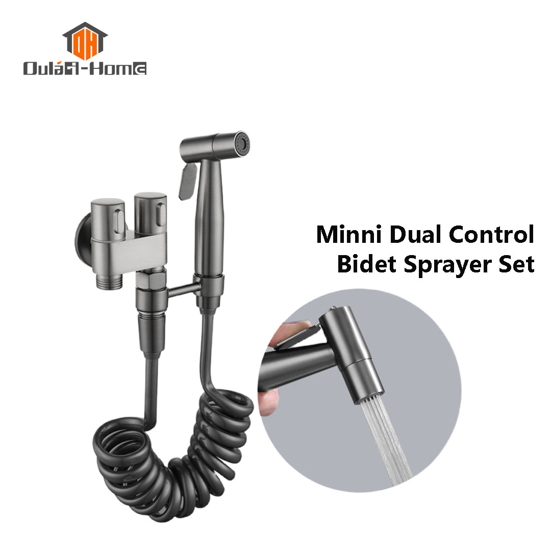 Oulai-Home Bathroom Bidet Set with Two Way Valve Mini 1 in 2 Out Faucet ...
