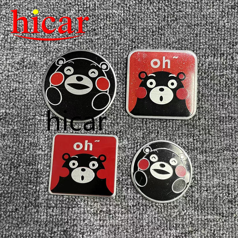 Kumamon 3D Metal Car Sticker Cartoon Japan Style Emblem Badge for Car ...