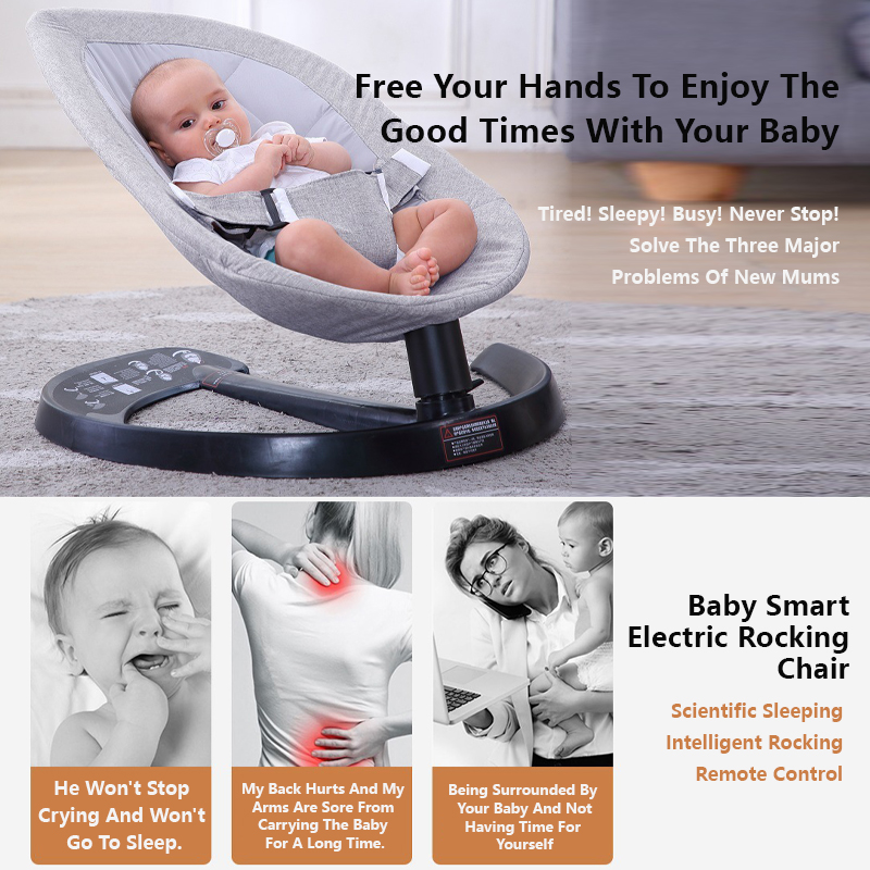Yajiabeier Electric Baby Rocking Chair Multifunctional Soothing Chair ...