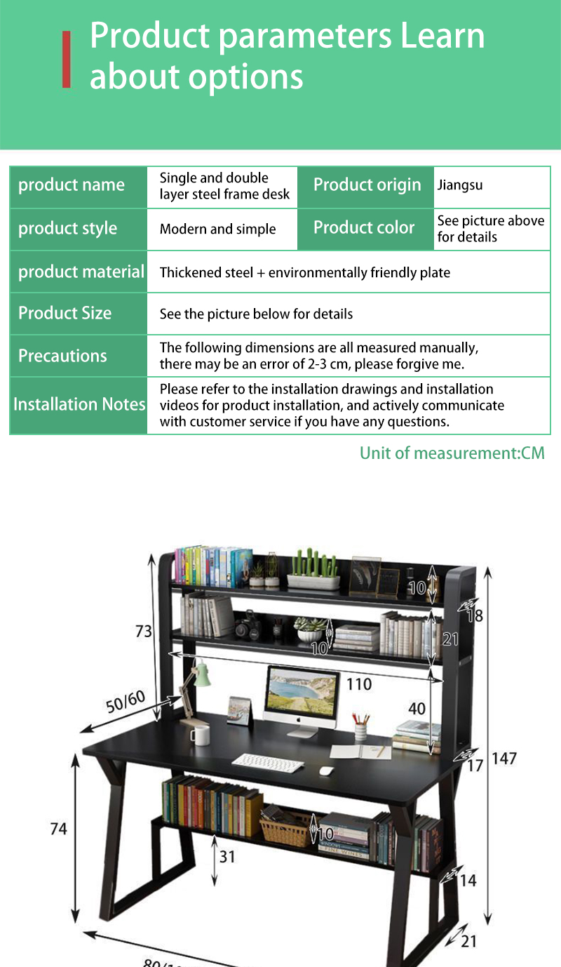 【New Product Low Price Discount】PC Table Computer Office Table Wooden ...