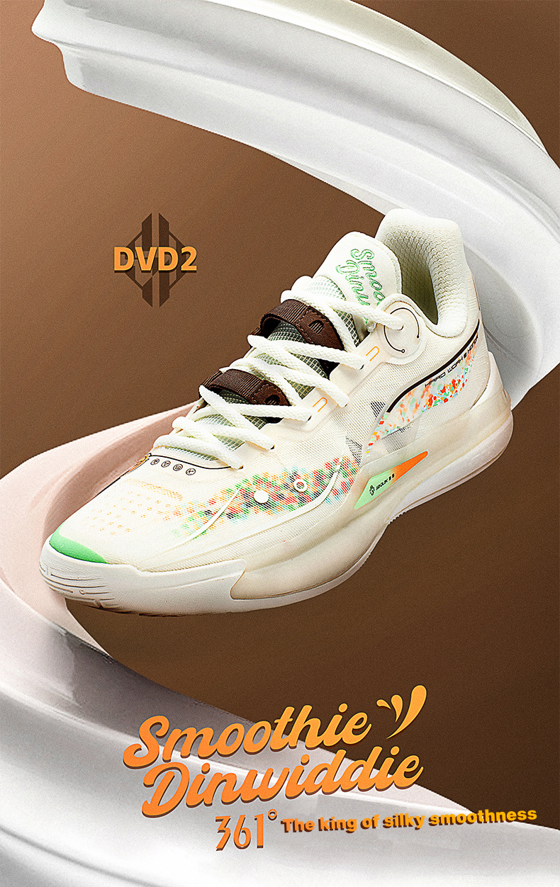 361 Degrees Dvd 2 Men Basketball Shoes Actual Cushioning Anti-Slip ...