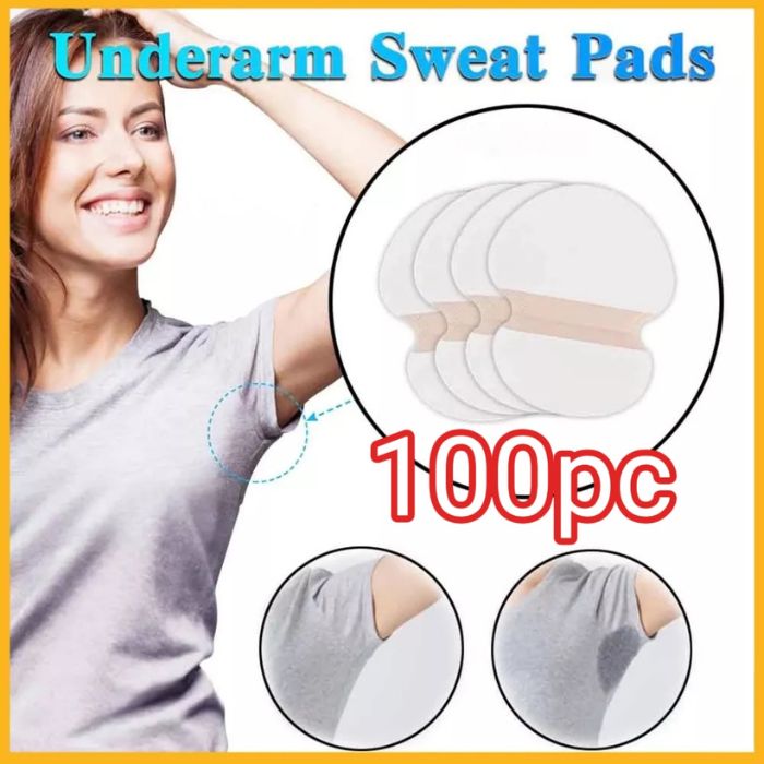 2Pcs Invisible Underarm Sweat Absorbent Stickers Disposable Underarm ...