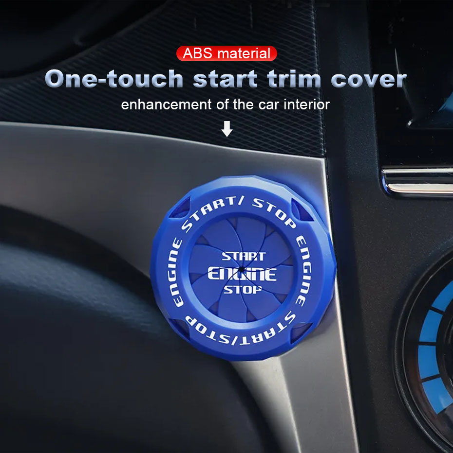 SEAMETAL Car Ignition Switch Ring Cover with Rotation Protection for ...