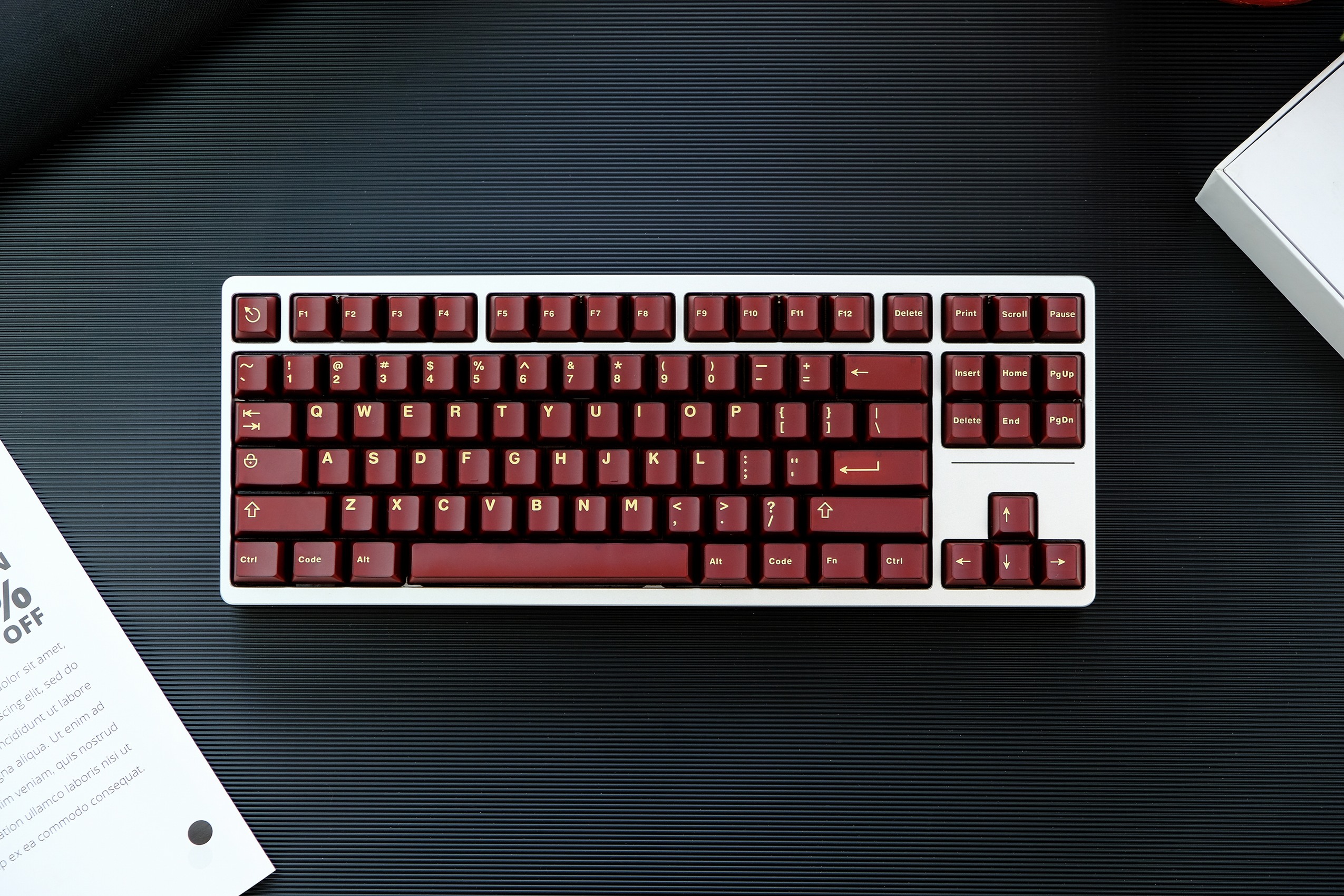 121 Keys/set Aifei Neon Light Klein Blue Pyga Keycaps ABS Double Shot ...