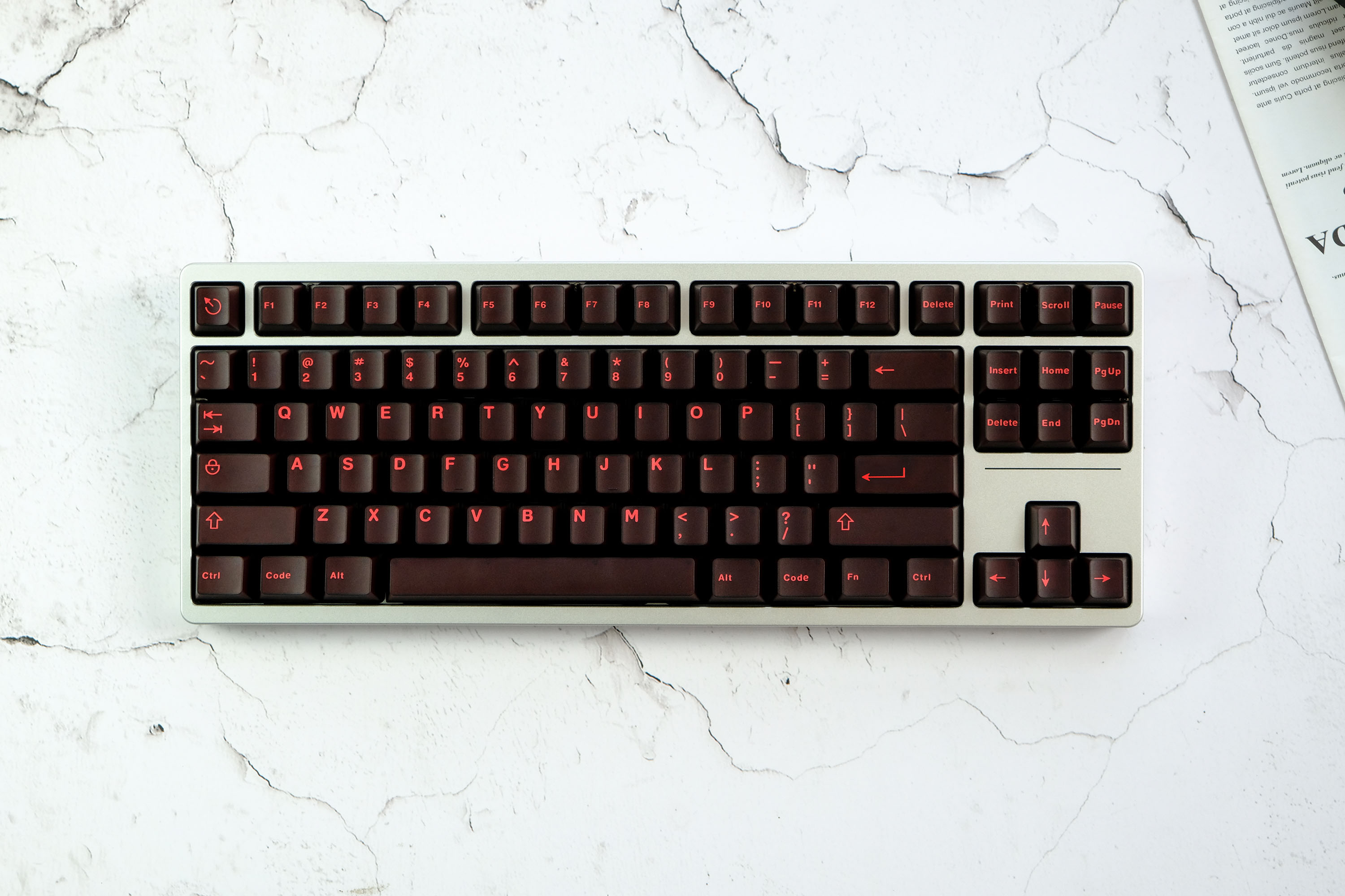 121 Keys/set Aifei Neon Light Klein Blue Pyga Keycaps ABS Double Shot ...