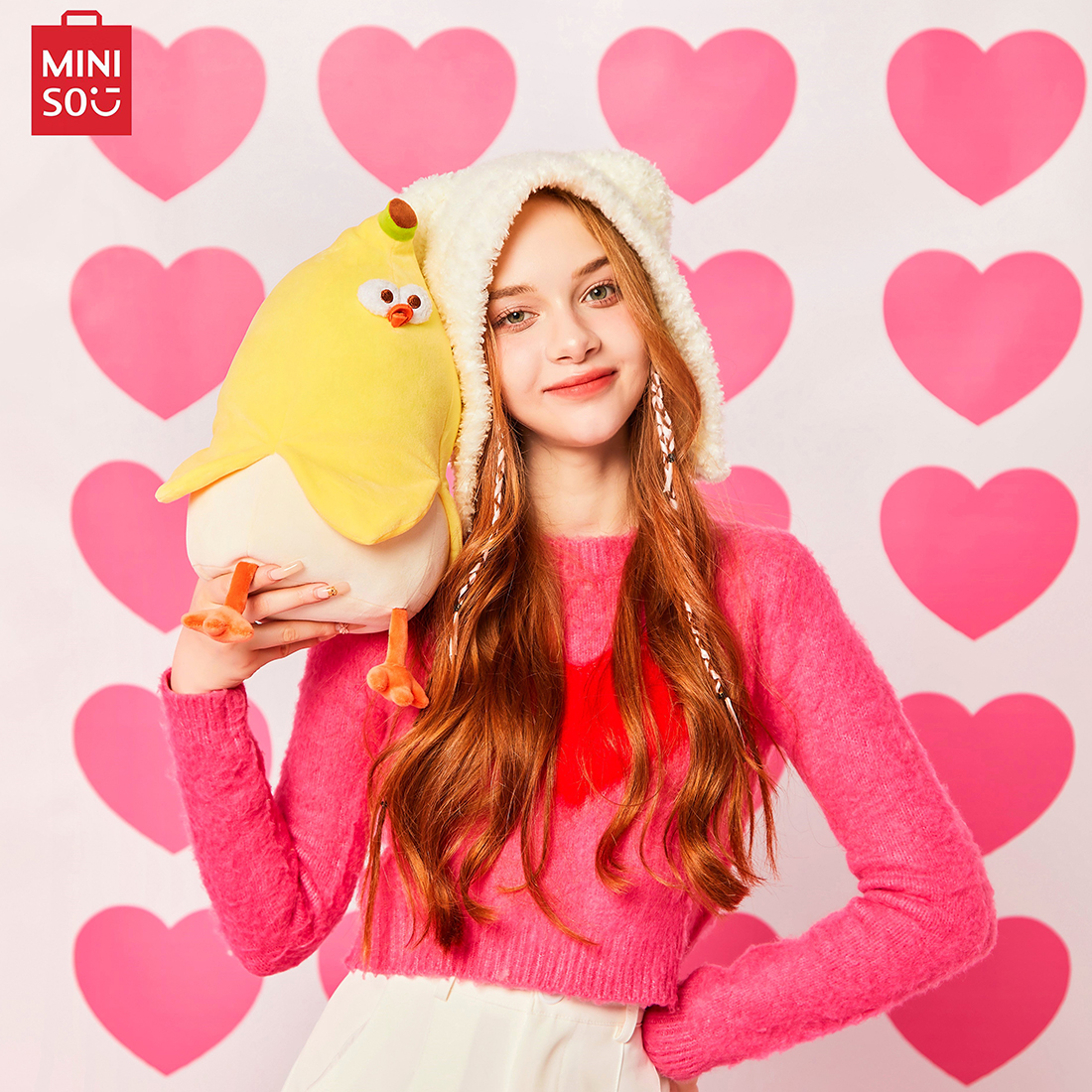 MINISO DunDun Series Plush Stuffed Chicken Banana Chicken Watermelon ...