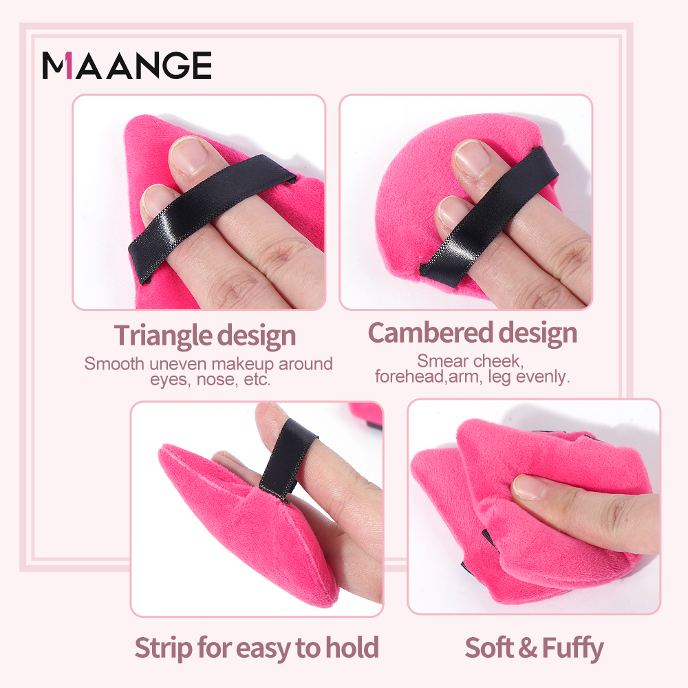 MAANGE Triangle Cushion Puff Both Wet and Dry Use Makeup Sponge 51028 ...