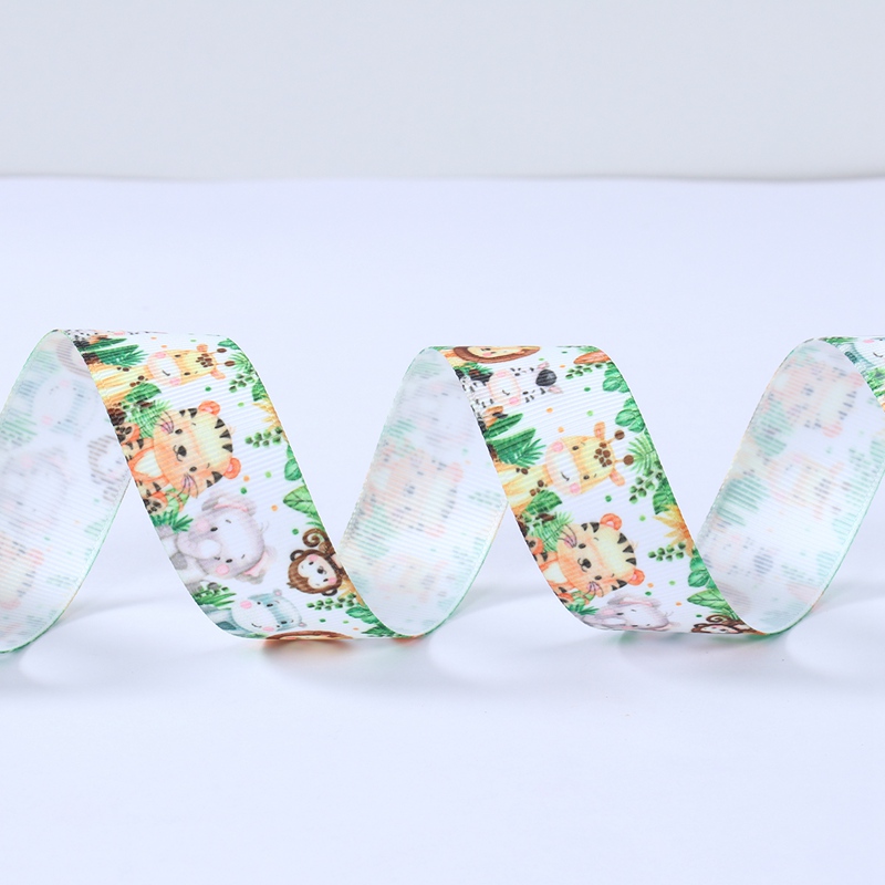 5 yards/roll Cute Animal Ribbon Bow Gift Box Wrapping Animal Themed ...