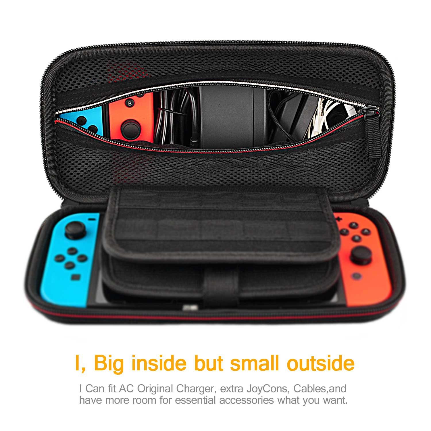 Switch Carrying Case for Nintendo Switch Lite Storage Bag with 2 Pack ...