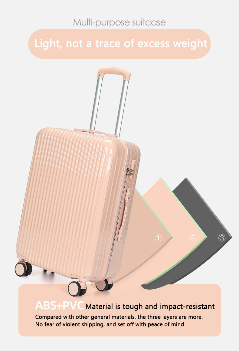 20/24/28 Inch Maleta Suitcase Luggage Travel Bag Universal Wheel ...