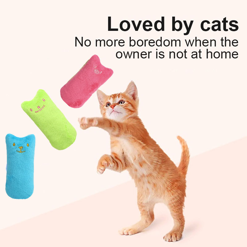 Cat catnip toys Cat Chewing Toys with Cute Cartoon Expression Cat Toys ...