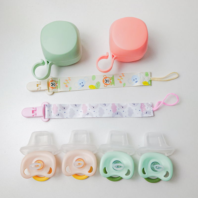 Pacifier Set, Pacifier + Pacifier Chain, Pacifier Box Set, Children's ...