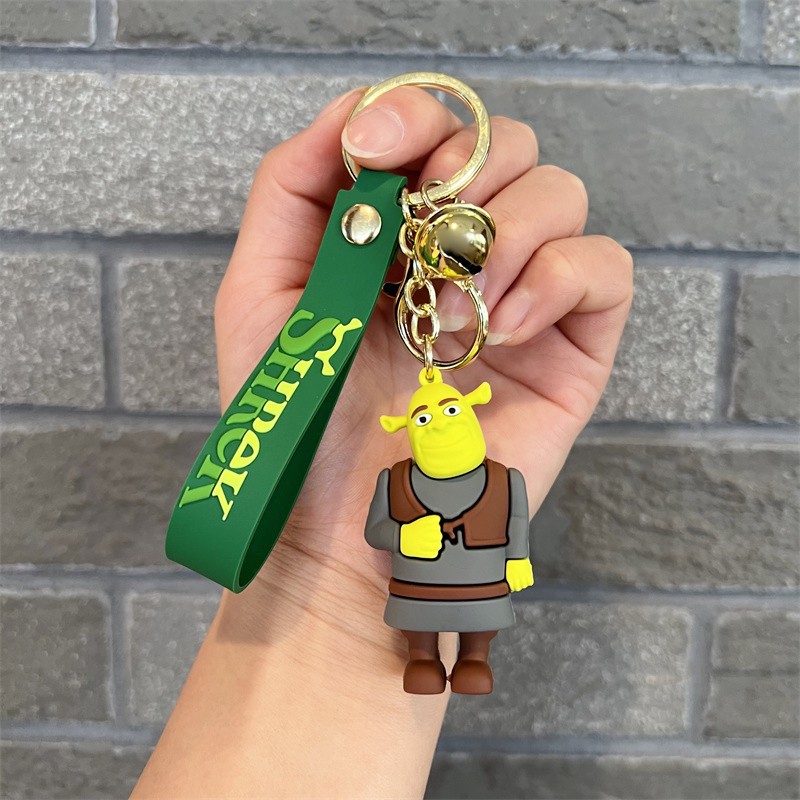 Monster Shrek Keychain Fiona Puss In Boots Donkey for Bag Pendant Cute ...