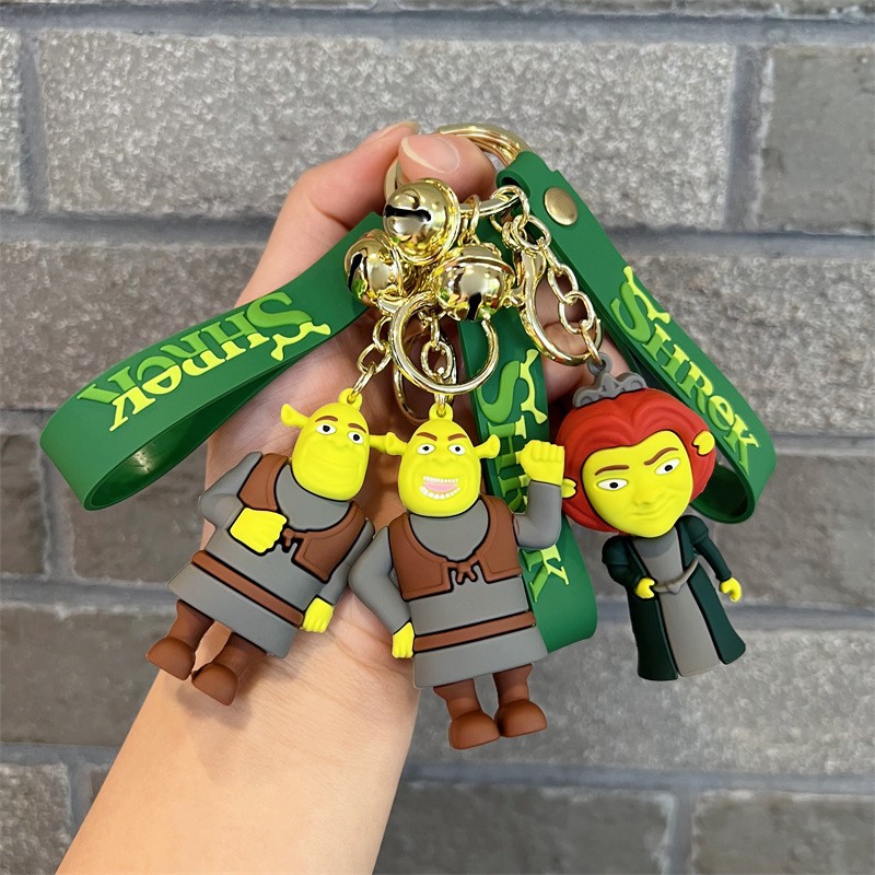 Monster Shrek Keychain Fiona Puss In Boots Donkey for Bag Pendant Cute ...