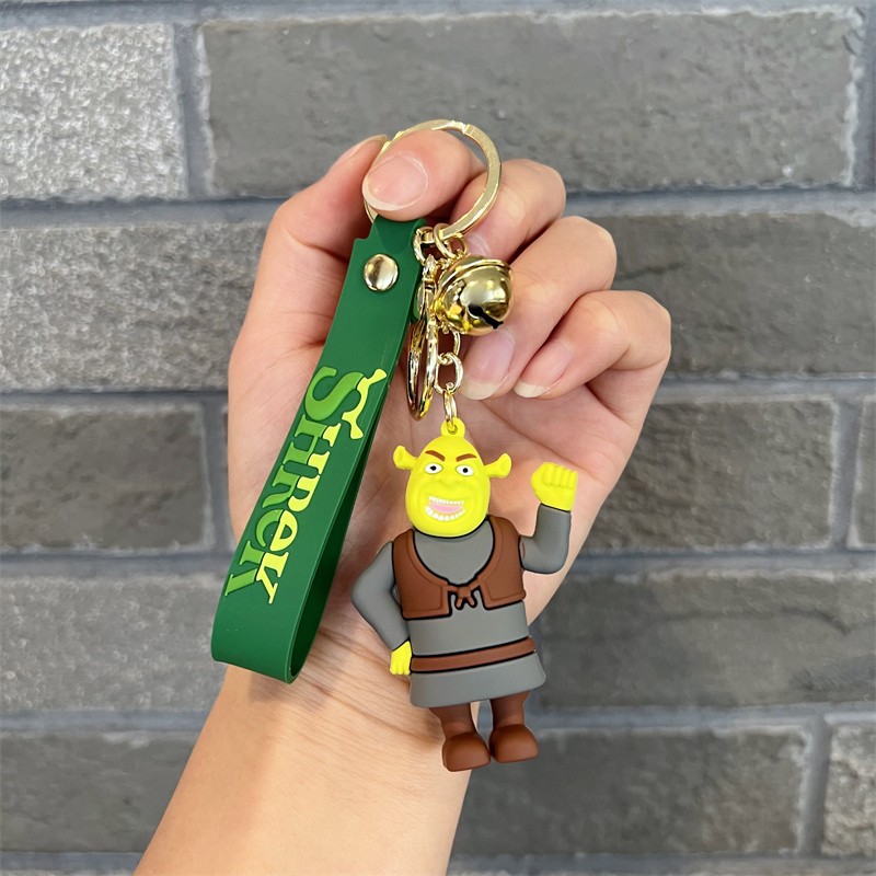 Monster Shrek Keychain Fiona Puss In Boots Donkey for Bag Pendant Cute ...