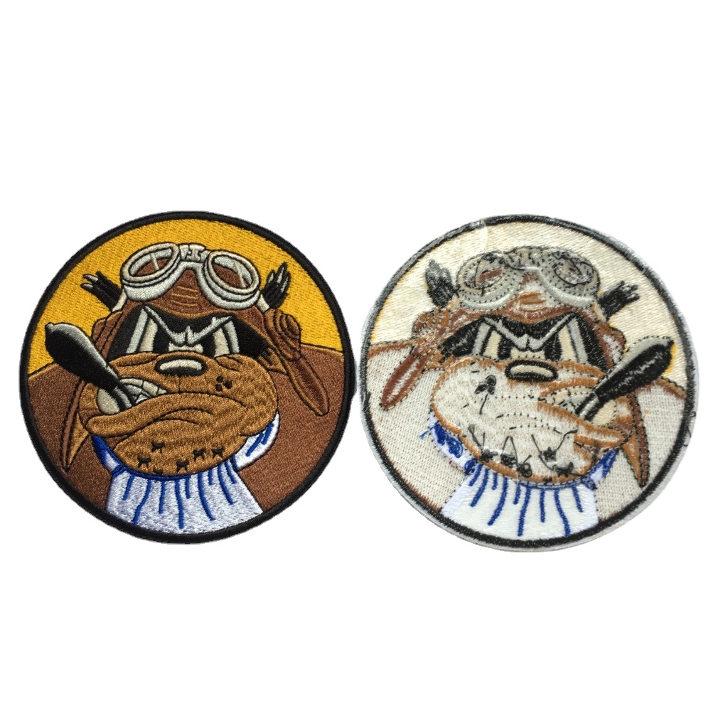 WWII US Air Force Velcro Patches Dog Bear 3D Embroidery Armband Logo ...
