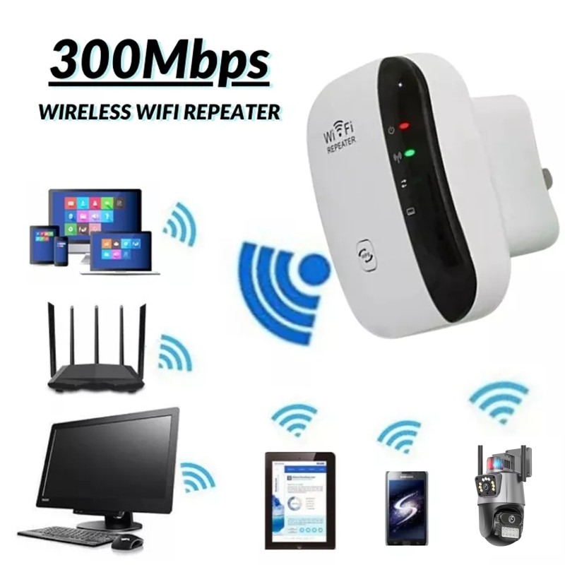 V380 PRO WiFi Repeater 300Mbps Network Signal Extender Booster Wifi ...