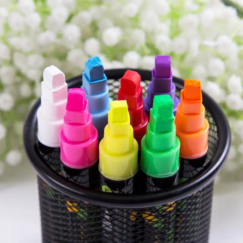 8 Colors Liquid Chalk Marker Pen - Washable & Wet Erase Neon Chalk ...