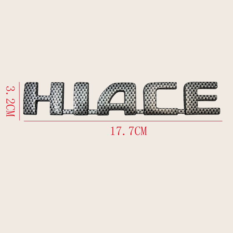 3D ABS (plastic) Body Tailgate Car Stickers Decals HIACE logo Suitable ...