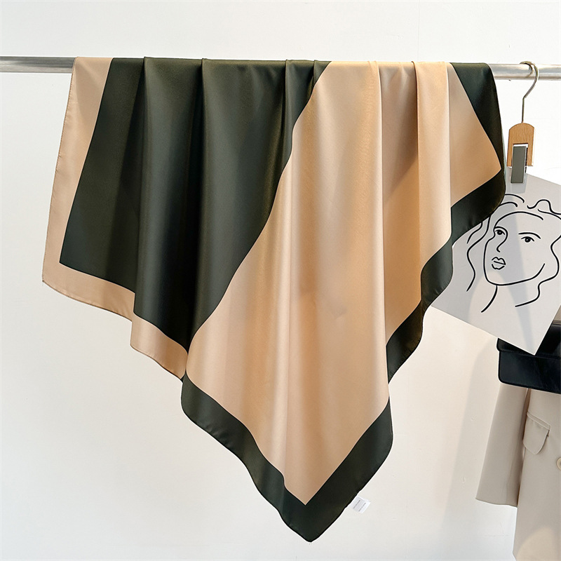 European American Style Fashion Light Luxury Print Color Matching Scarf ...