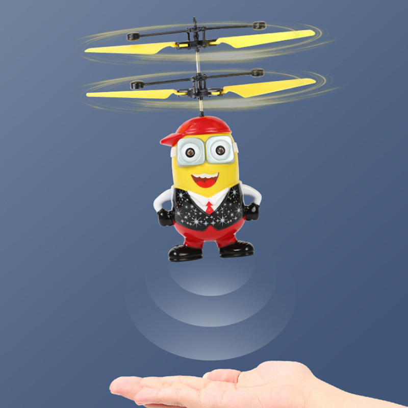 Creative Flying Toys Hand Operated Cute Cartoon Man Spinner Boomerang ...
