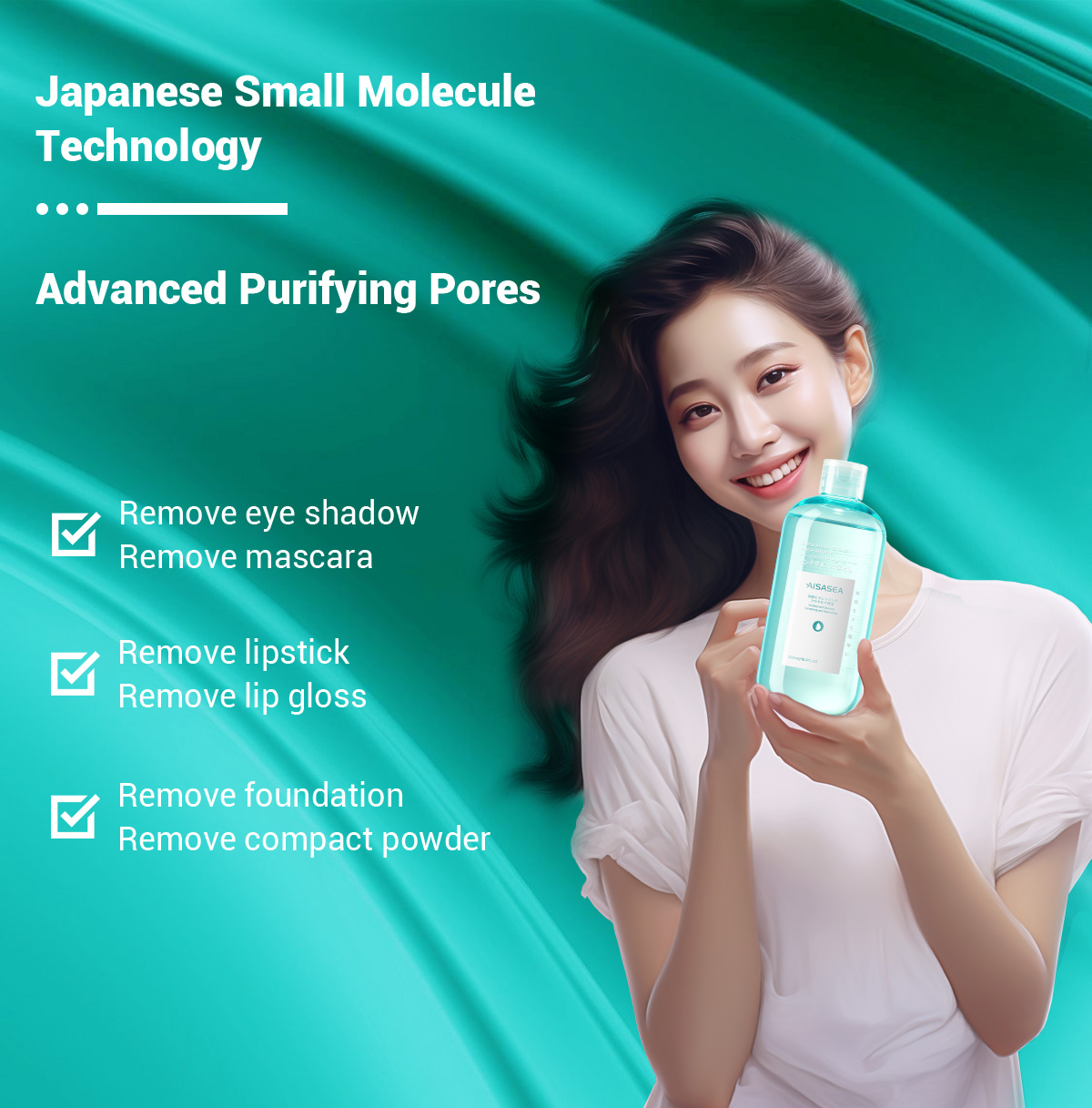 [Big Size 500ml] AISASEA Centella Micellar Water Gentle Cleansing For ...