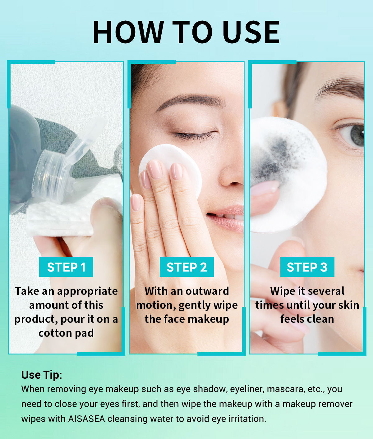 [Big Size 500ml] AISASEA Centella Micellar Water Gentle Cleansing For ...