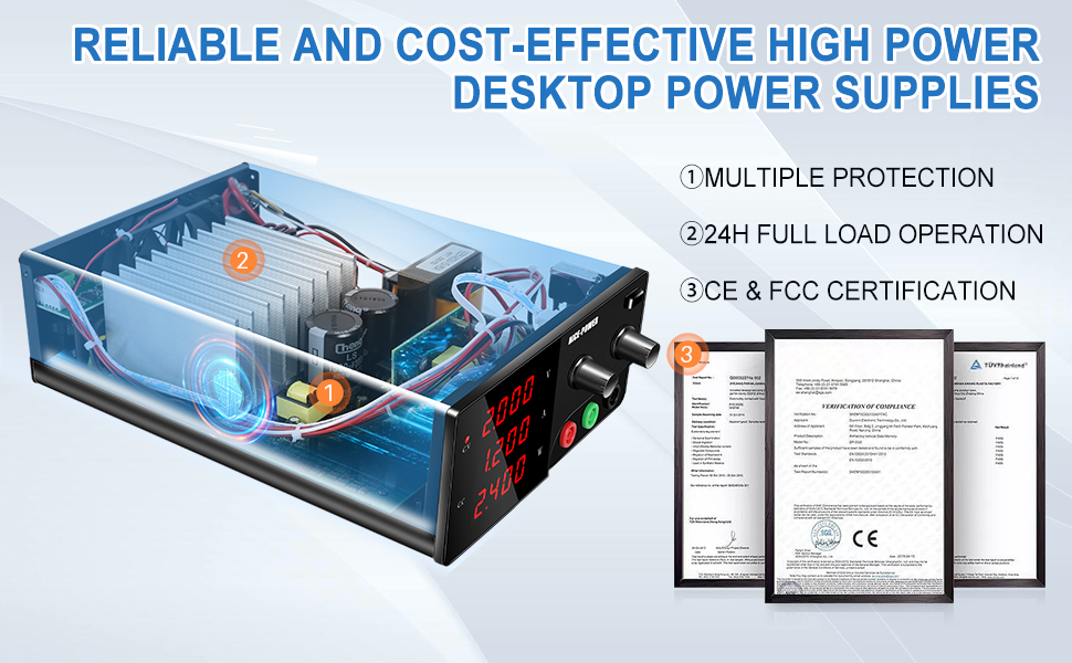 NICE-POWER DC Power Supply Variable, 30V 20A 600W High Power Bench ... NICE-POWER DC Power Supply Variable, 30V 20A 600W High Power Bench ...