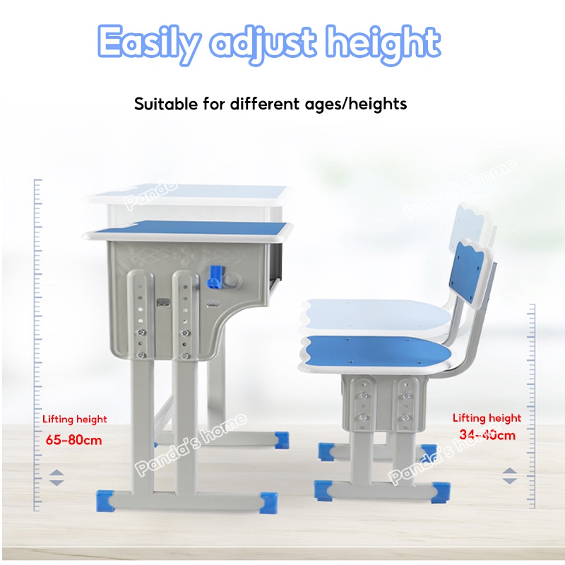 Children's Adjust Study Desk and Metal Table Chair Study For Students ...