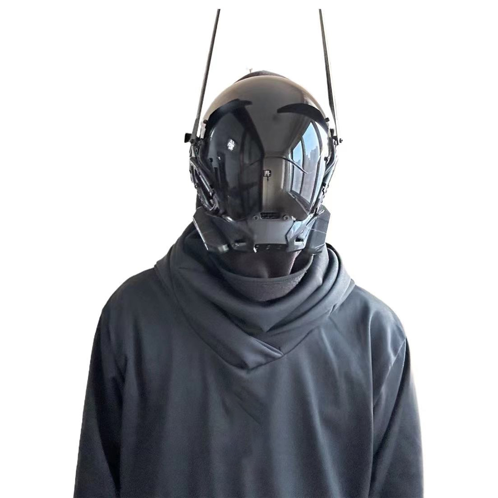 Cyberpunk Mask Gothic Cyber Mask for Men,Techwear mask, Halloween ...