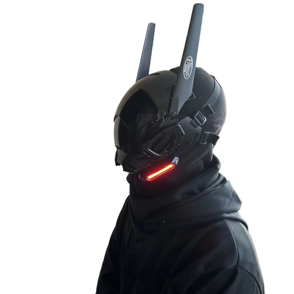 Cyberpunk Mask Gothic Cyber Mask for Men,Techwear mask, Halloween ...