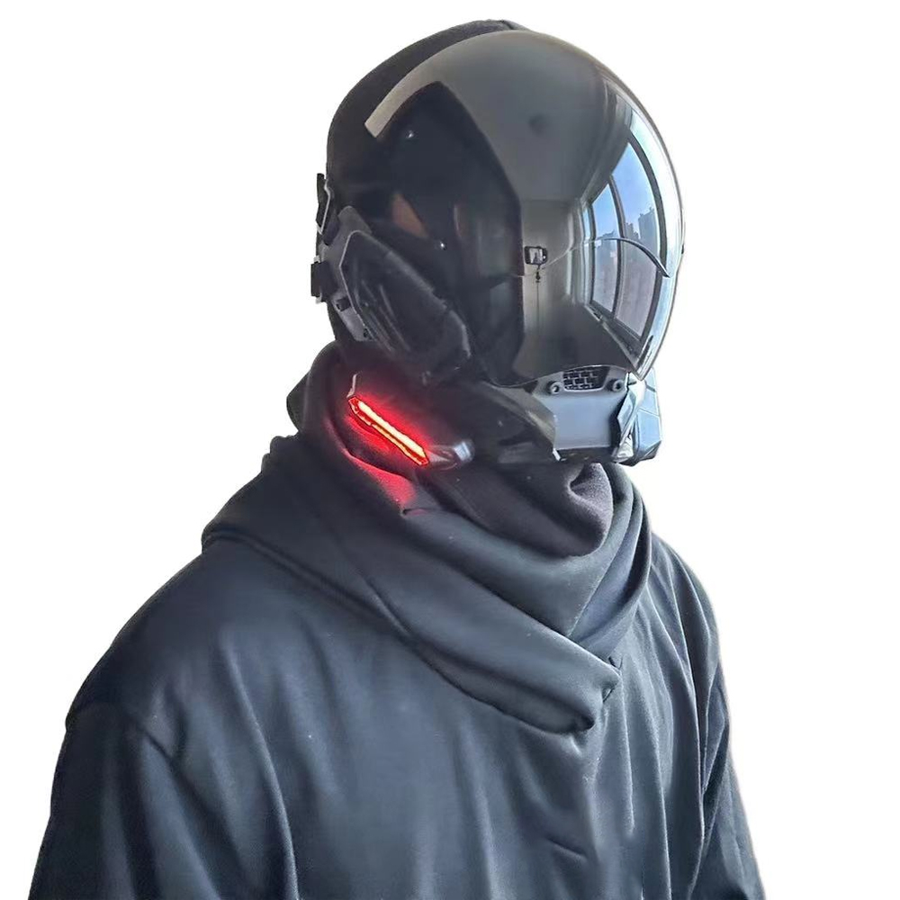 Cyberpunk Mask Gothic Cyber Mask for Men,Techwear mask, Halloween ...