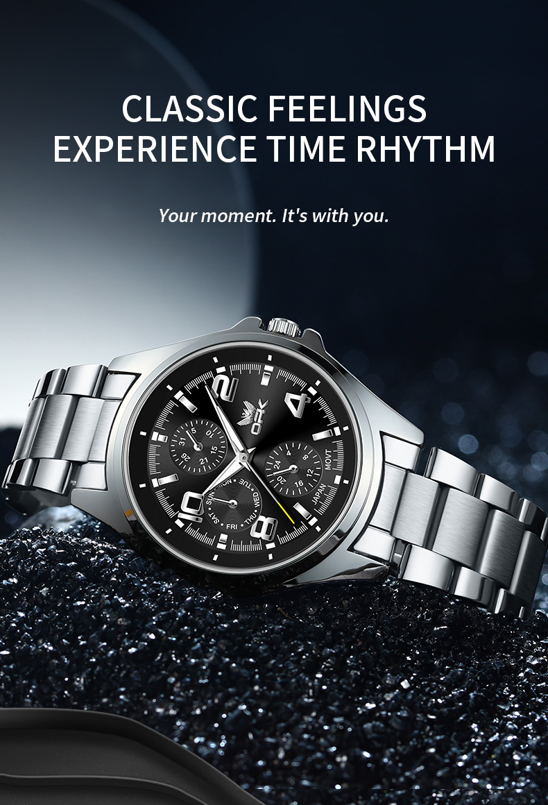 OPK Relo Business Watch For Men Waterproof Original Stainless Steel ...