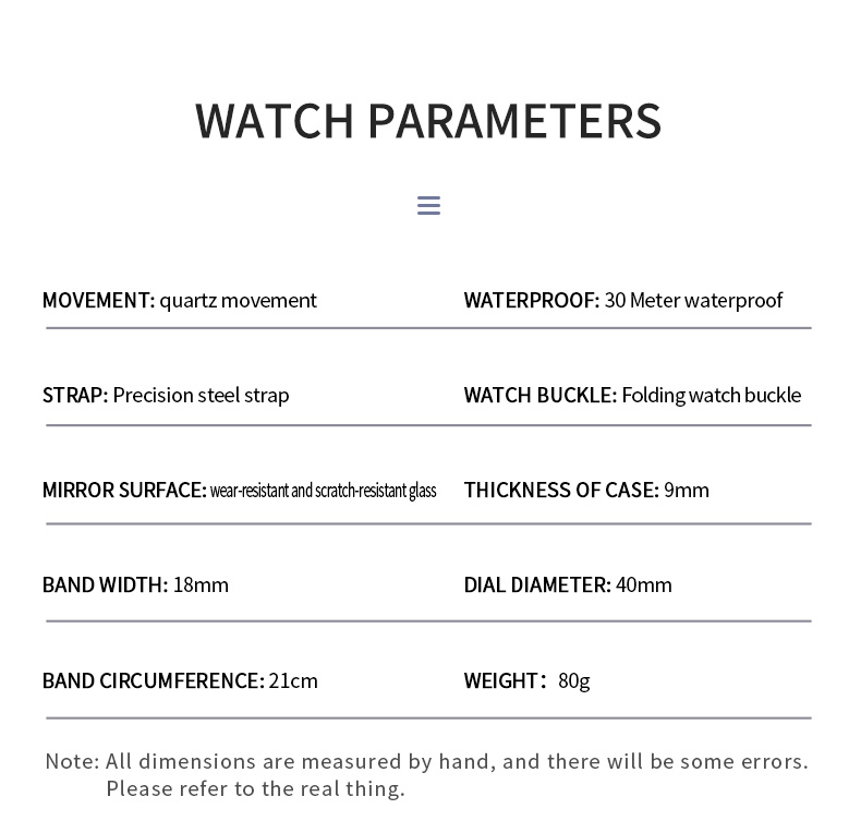 OPK Relo Business Watch For Men Waterproof Original Stainless Steel ...