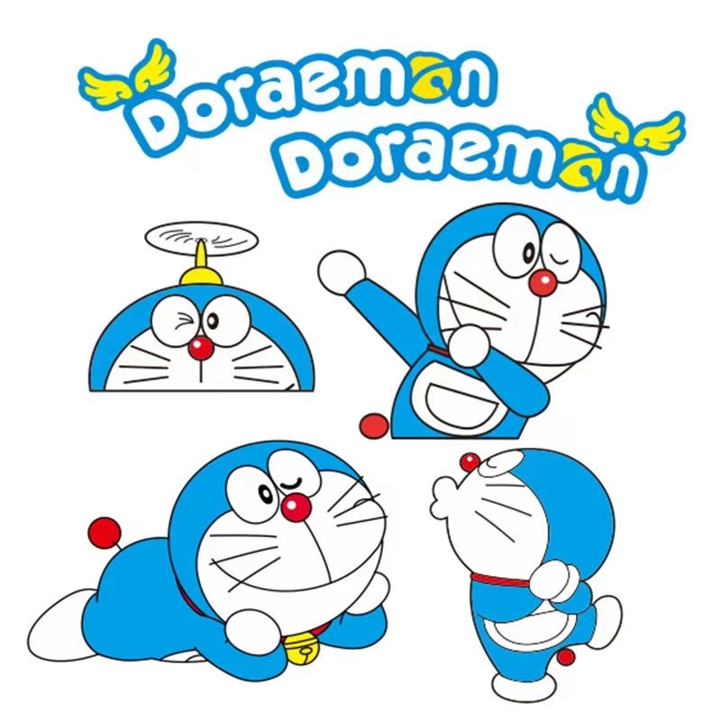 HL Cartoon stickers decorate helmets, anime stickers Doraemon car ...